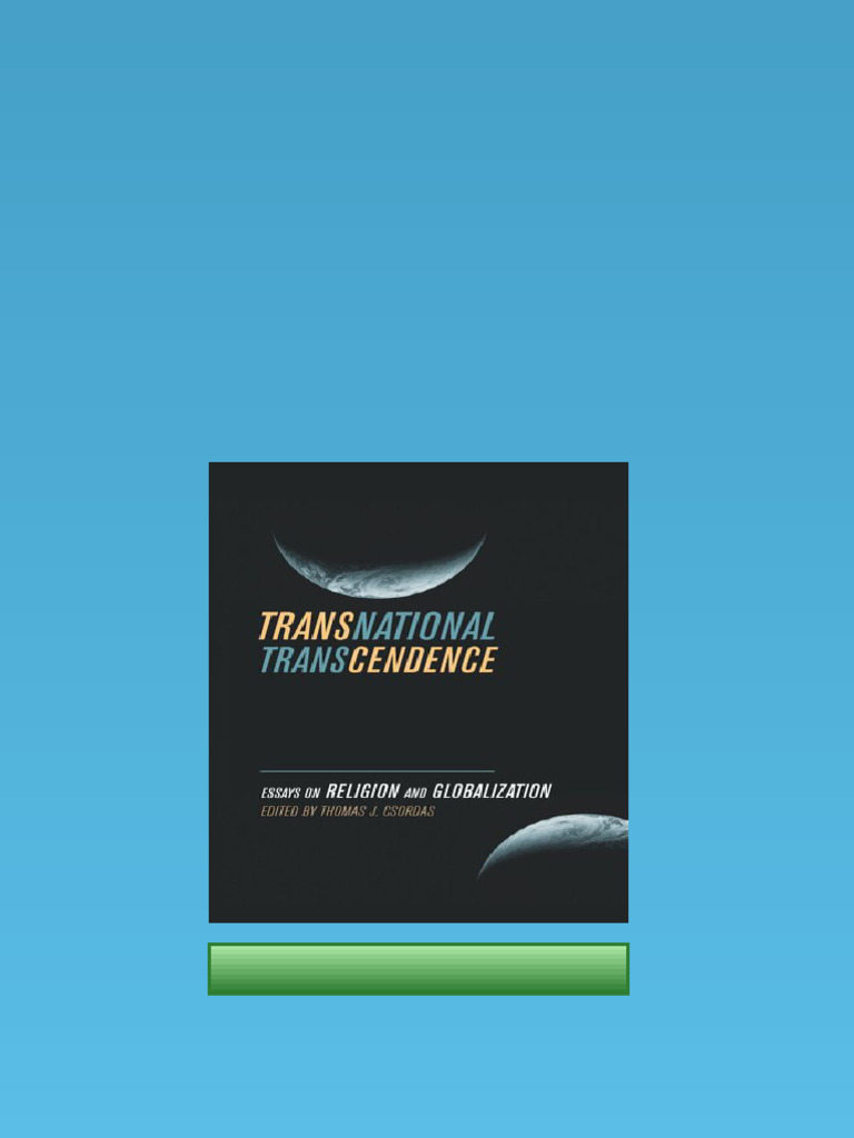 (Ebook) Transnational Transcendence: Essays On Religion and ...