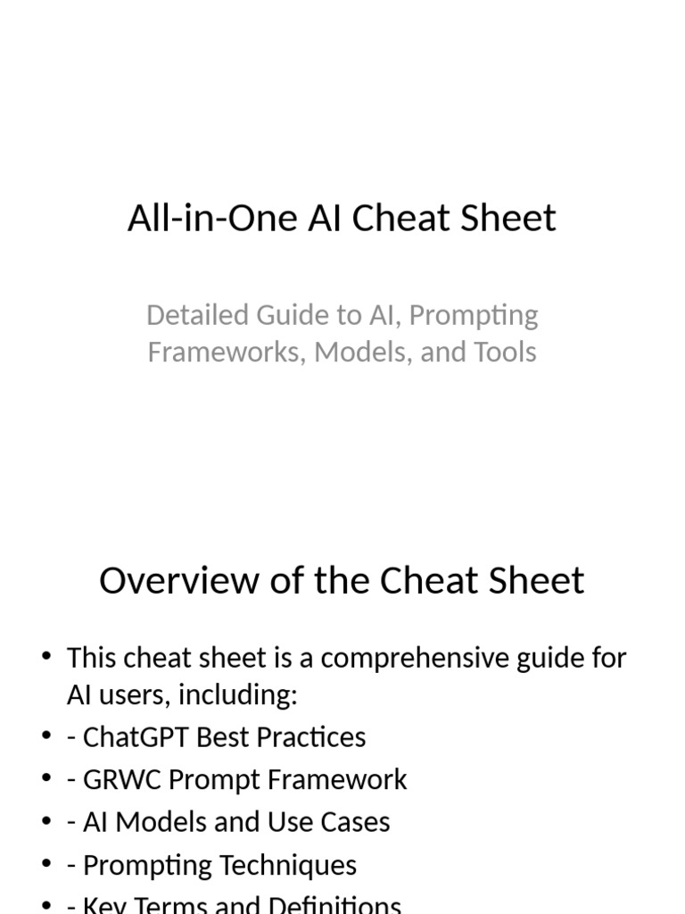 All in One AI Cheat Sheet Detailed | PDF | Artificial Intelligence ...