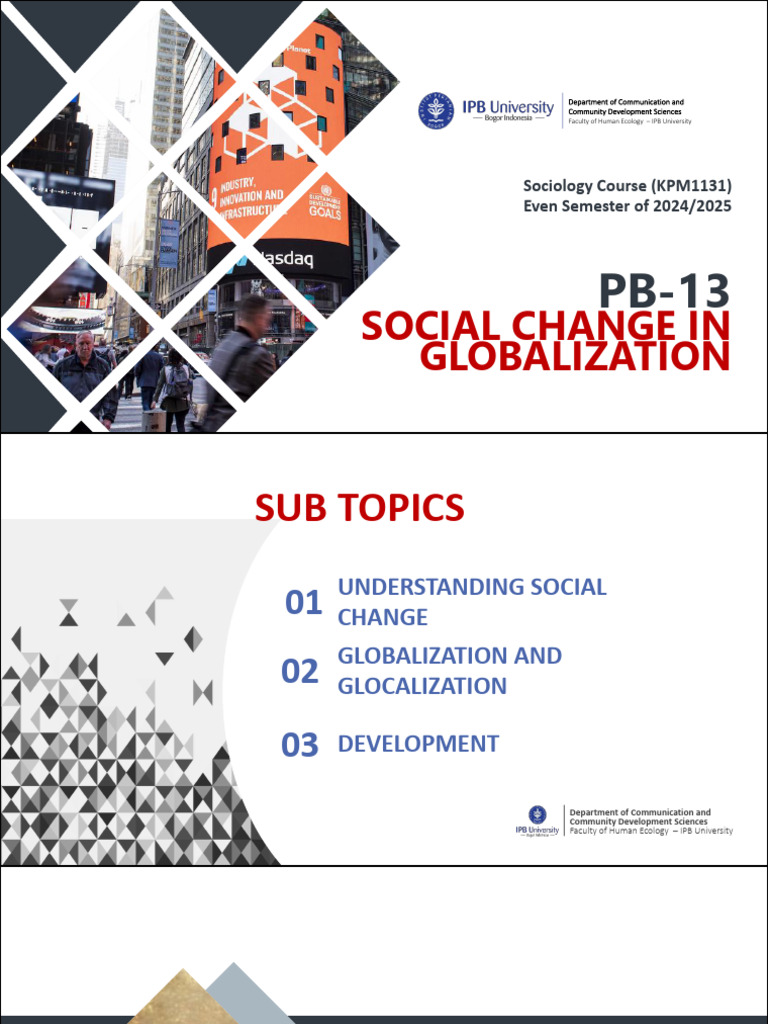 M14_PB13_Ppt_Social Change-rev-Genap-24-25 | PDF | Human Development Index | Millennium ...