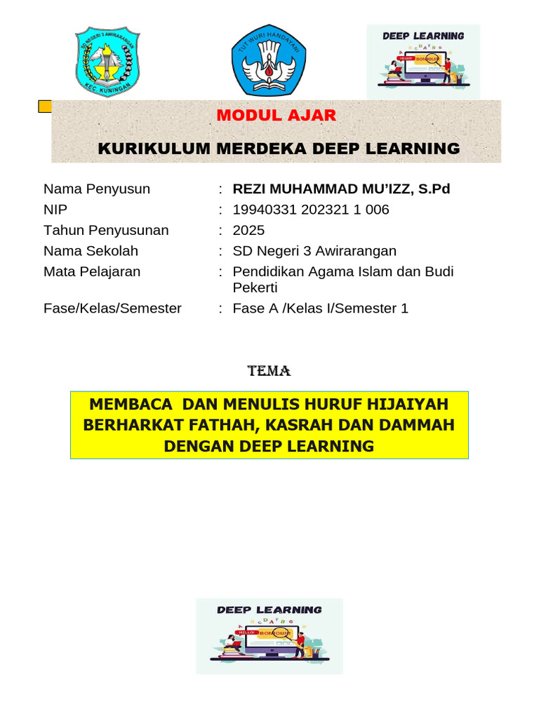 Modul Pembelajaran Huruf Hijaiyah SD | PDF