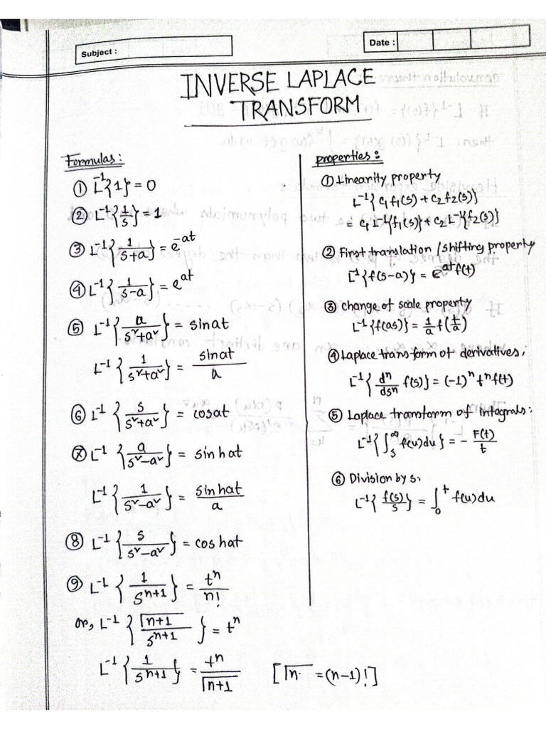 Laplace Inverse | PDF
