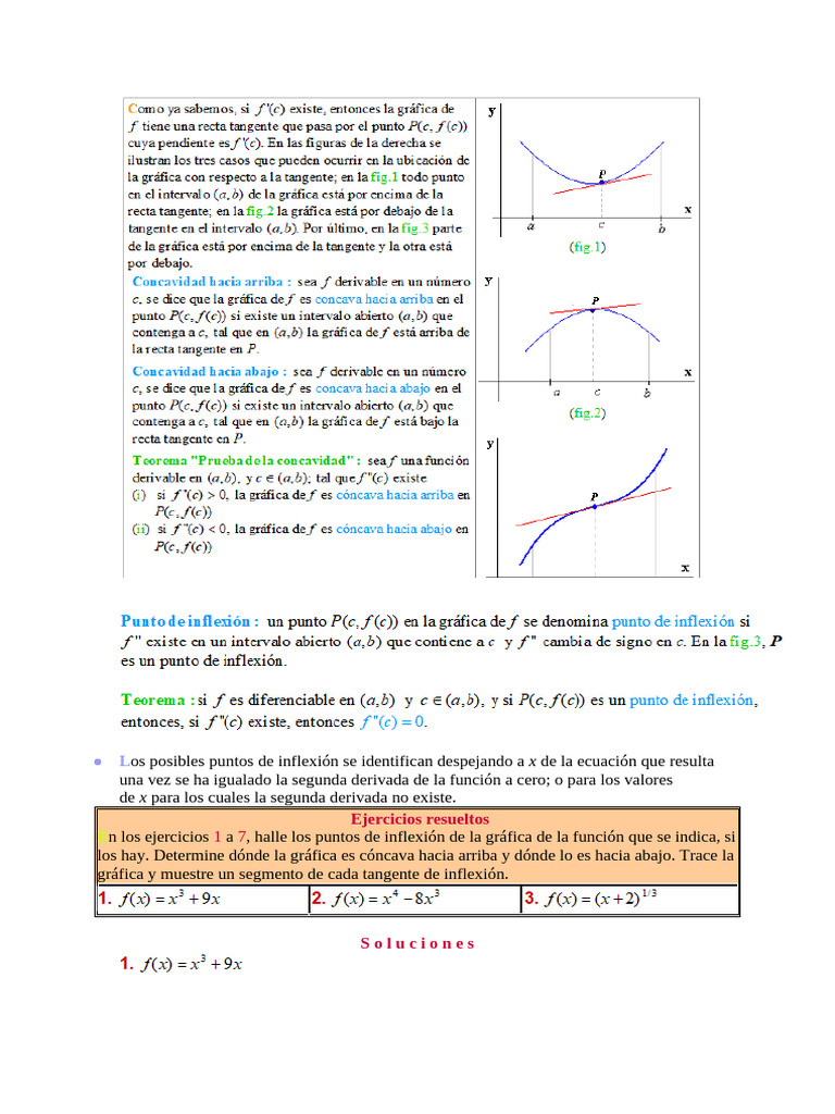Concavidad y Puntos de Inflexión | PDF