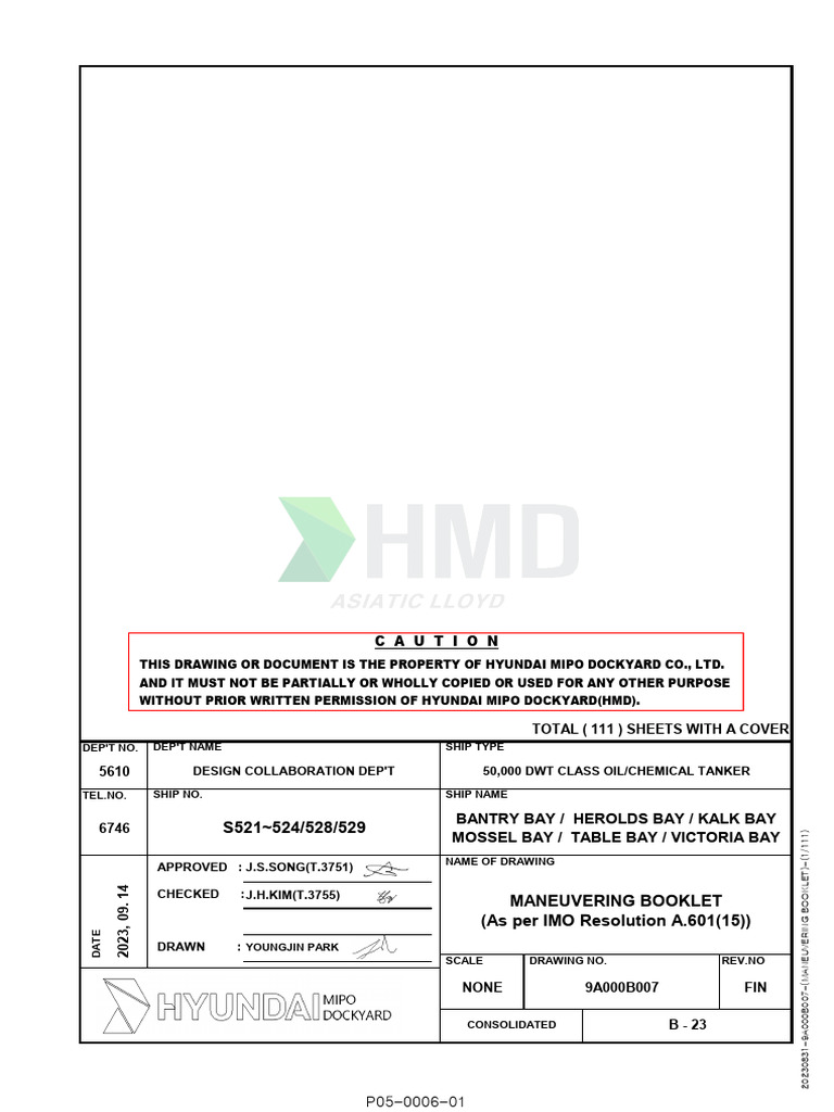 B-23 Maneuvering Booklet | PDF | Ships | Water Transport