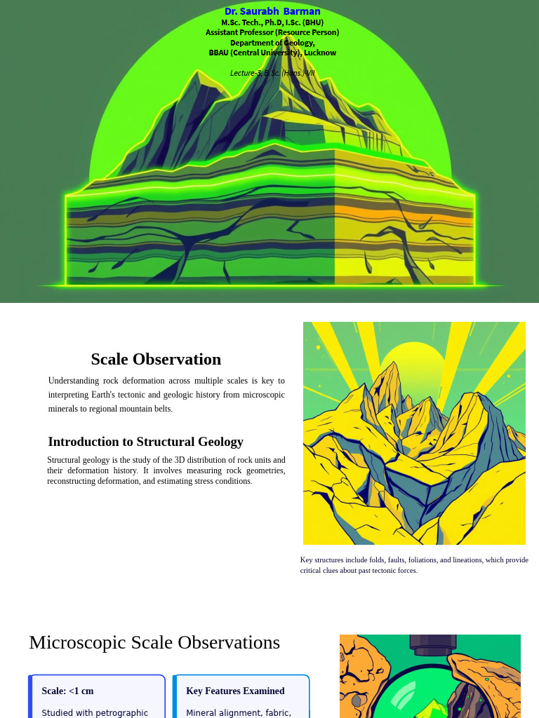 Scale of Observation in Structural Geology | PDF | Structural Geology ...