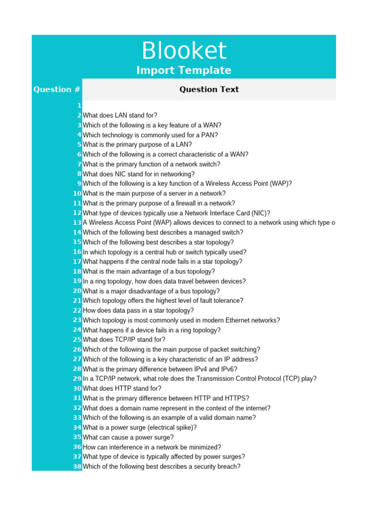 Blooket Spreadsheet Import Template-CRBqcEp3 | PDF | Computer Network ...