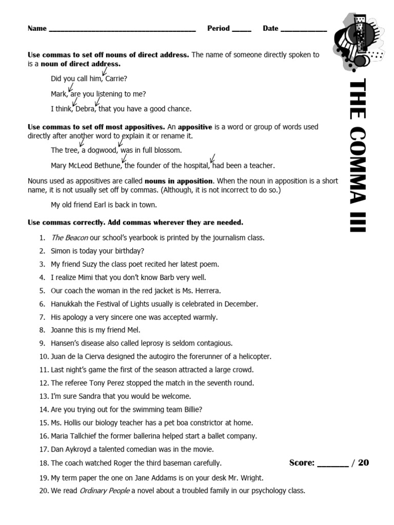 The Comma III | PDF