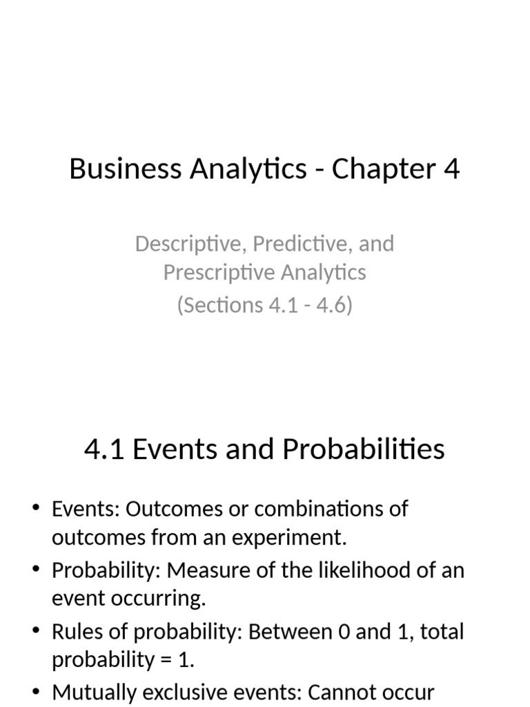 Chapter4 Probability Presentation | PDF