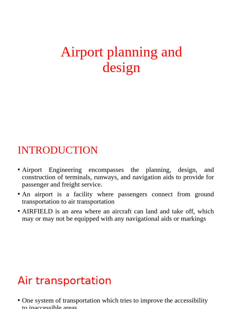 Airport Planning and Design | PDF | Jet Engine | Aircraft