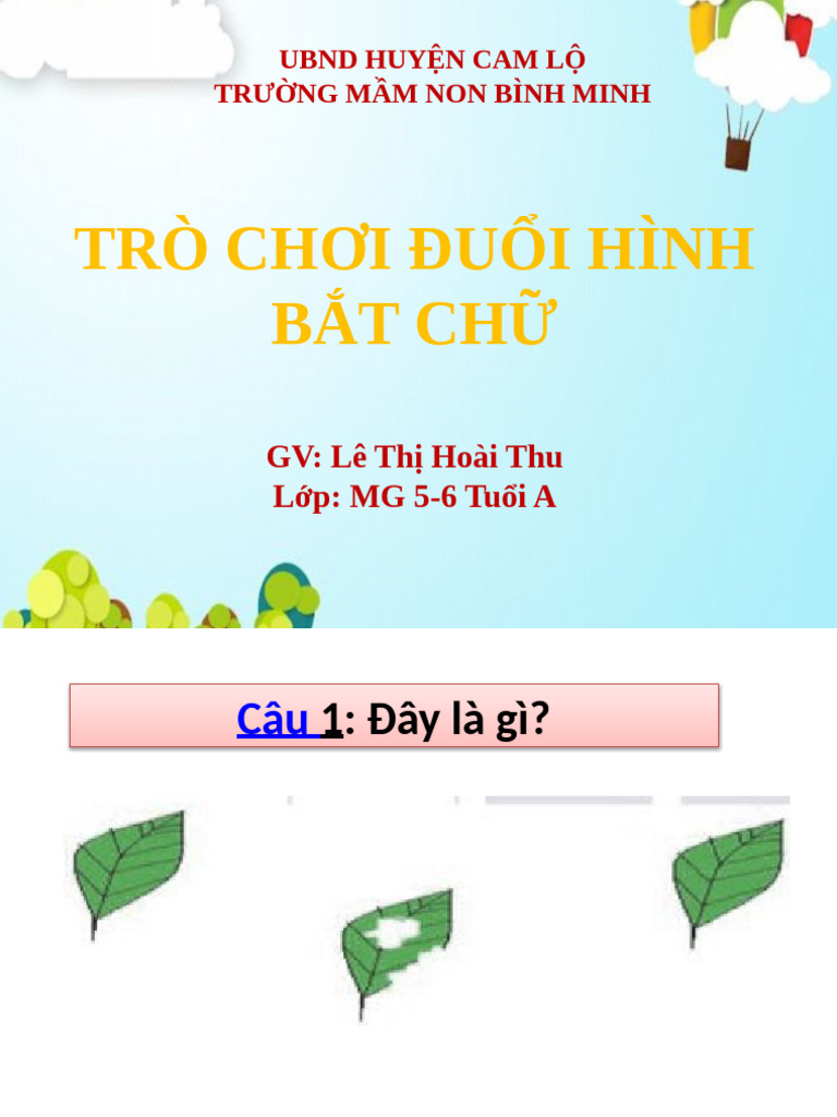 RCV Duoi Hinh Bat Chu | PDF