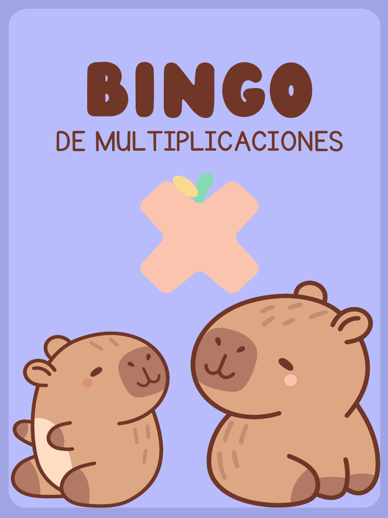 Bingo de Tablas de Multiplicar | PDF
