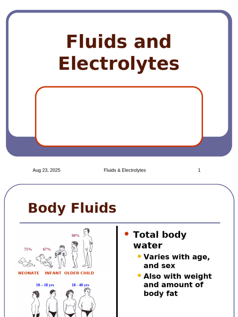 Body Fluids and Electrolyte Balance | PDF | Angiotensin | Physiology