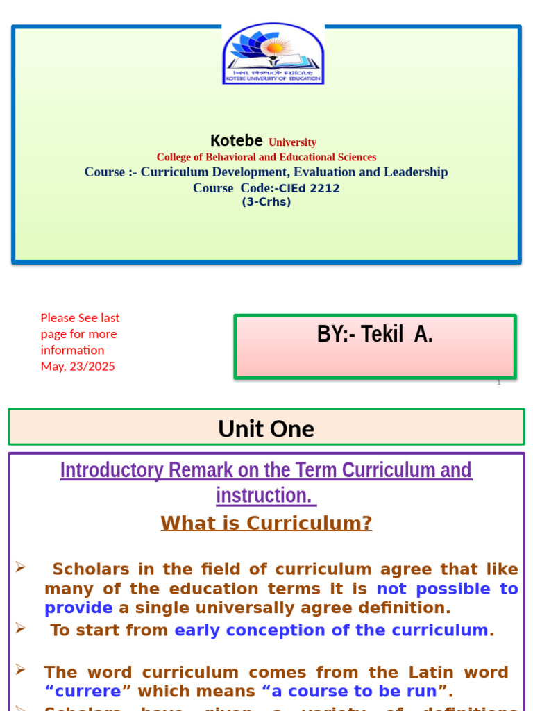 Curriculum Power Point | PDF | Curriculum | Experience