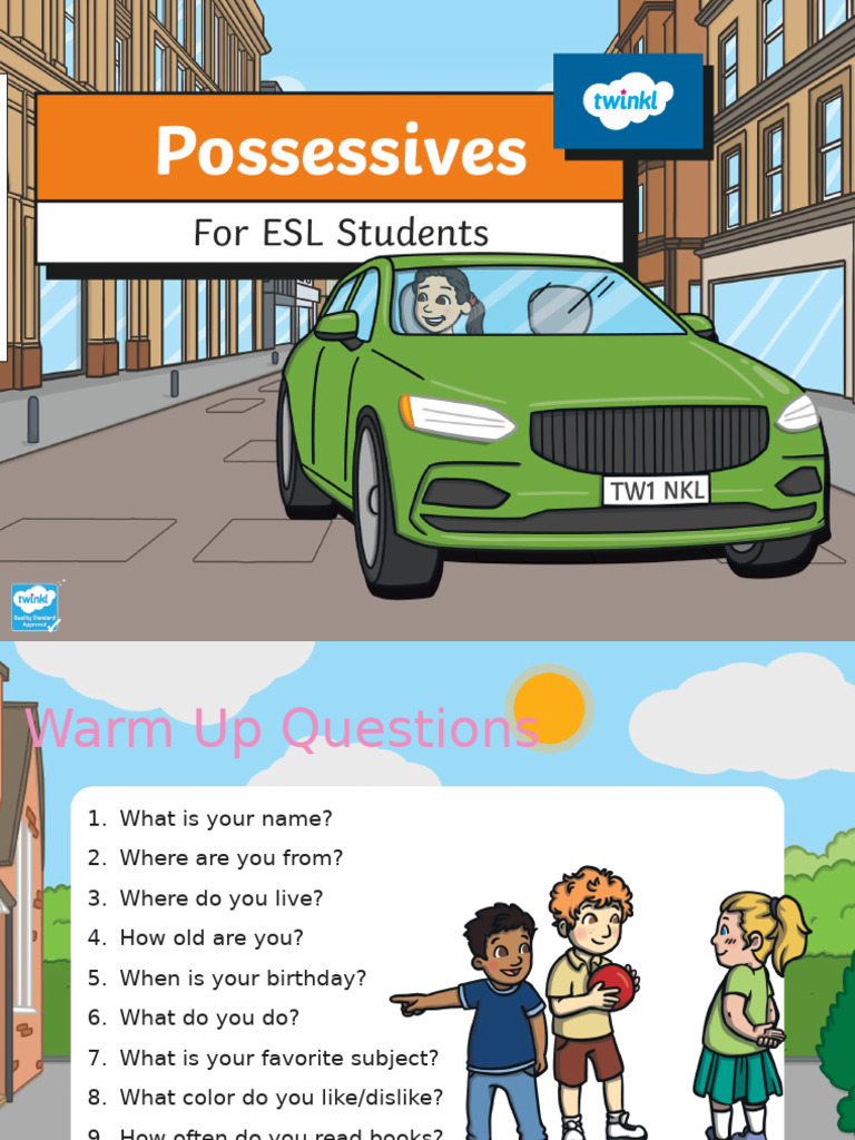 Lesson 3 A1 (10) Possessive Adjectives | PDF | Adjective | Noun