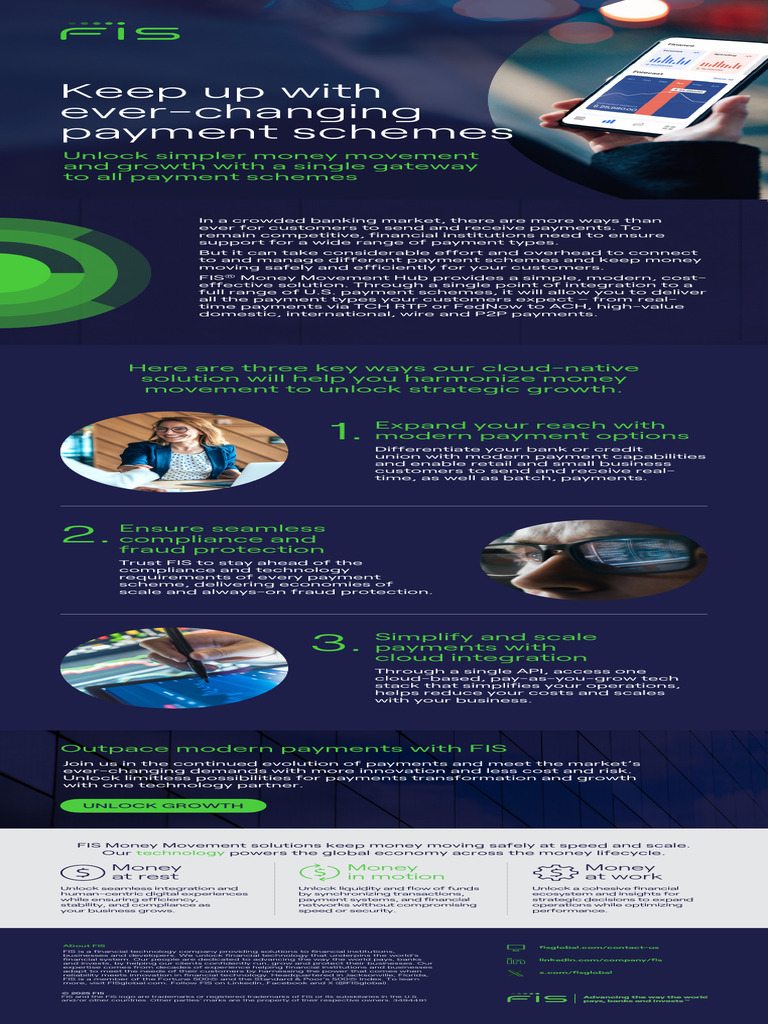 FIS Money Movement Hub Solutions | PDF | Financial Technology | Finance ...