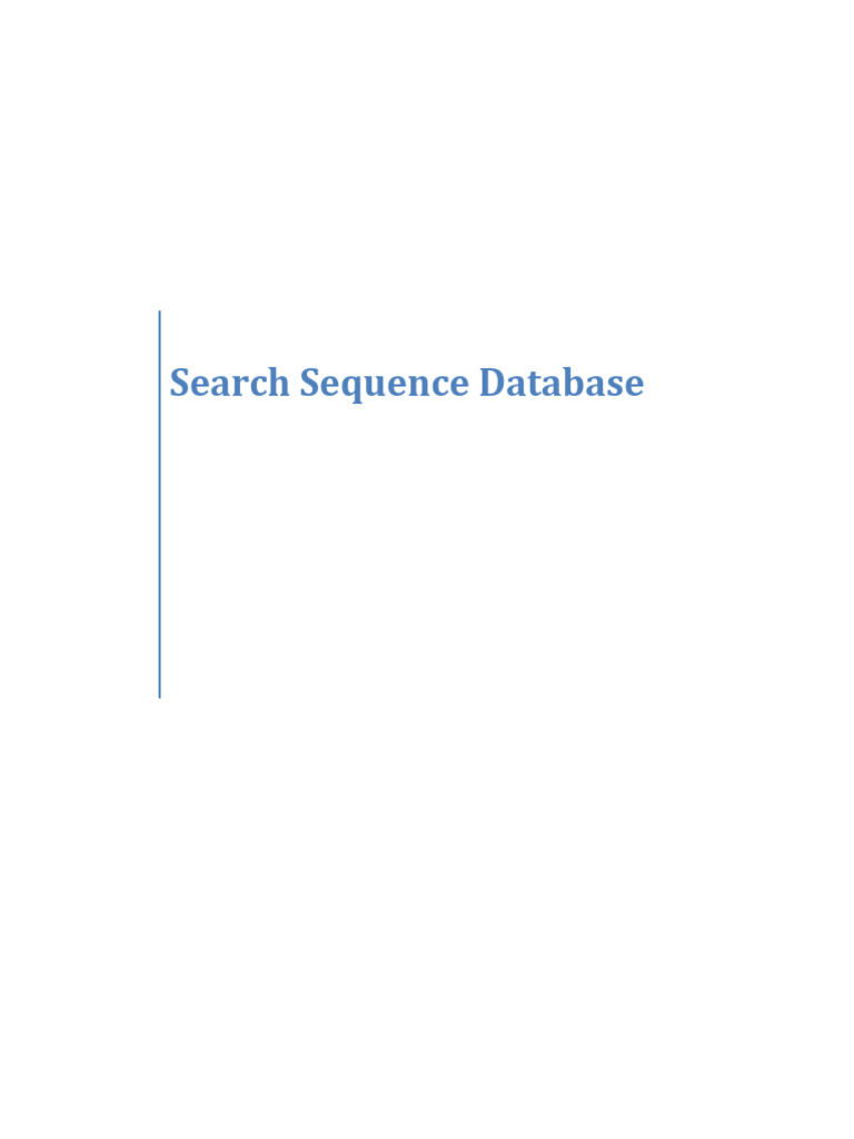 Biological Sequence Database Overview | PDF | Sequence Alignment ...