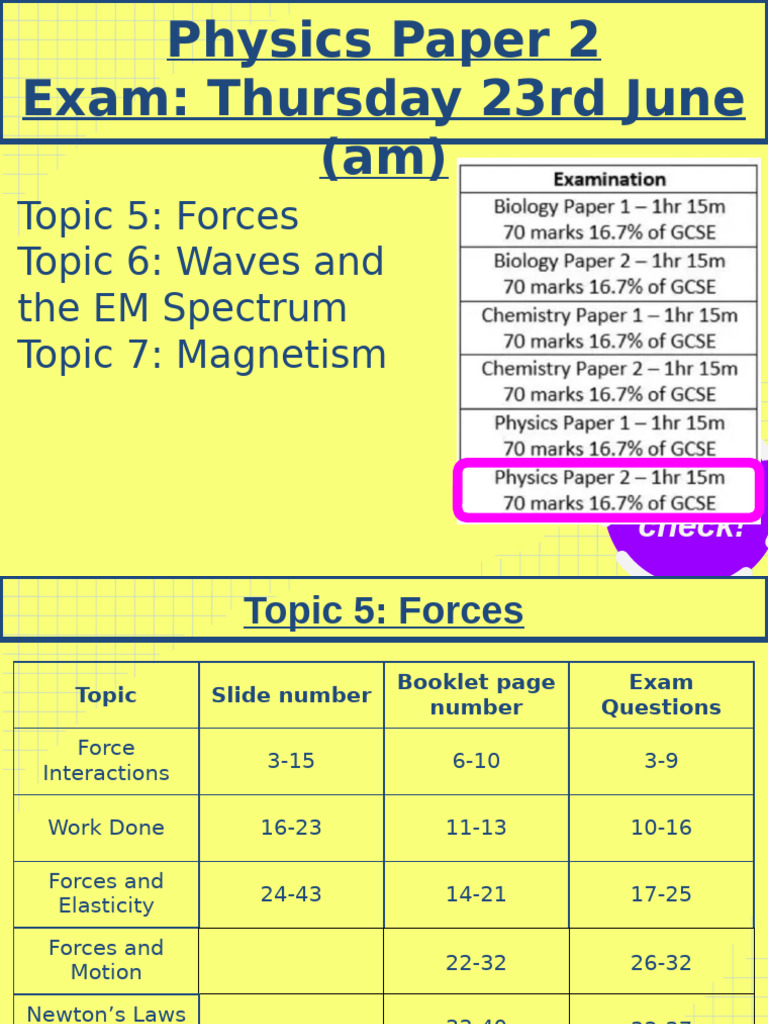 Physics Exam Review: Forces & Motion | PDF | Weight | Force