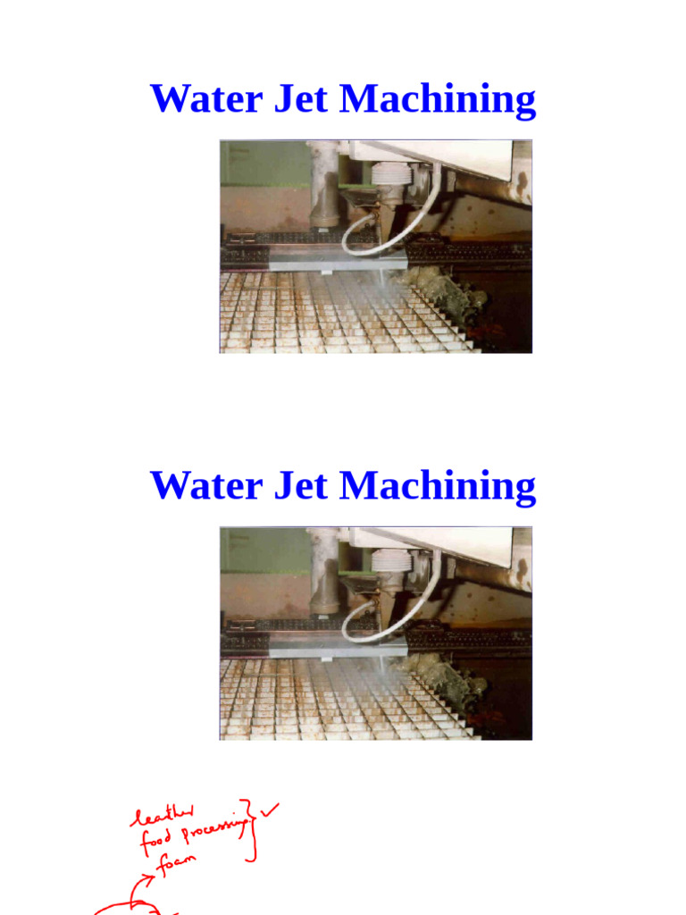Water Jet Machining Overview and Applications | PDF | Machining | Abrasive