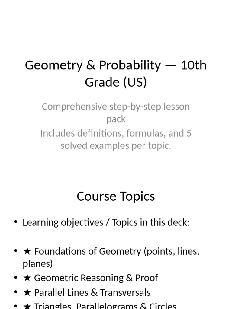 Geometry Curriculum Class10 | PDF | Triangle | Area