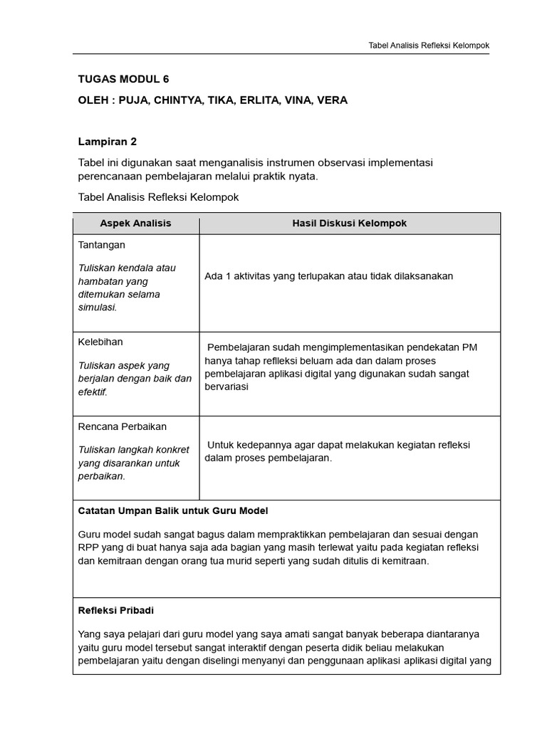 Tugas Modul 6 - KP 3 | PDF