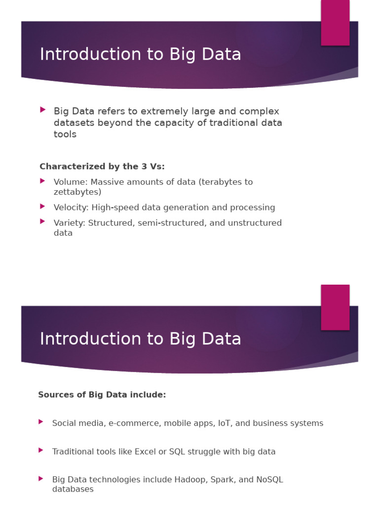 08 Big Data Introduction | PDF | Big Data | Analytics