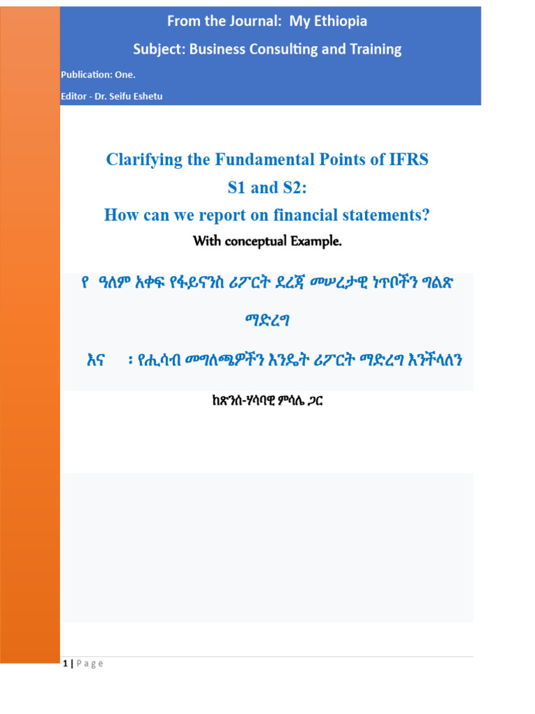 IFRS S1 & S2: Financial Reporting Guide | PDF | Balance Sheet | Equity ...