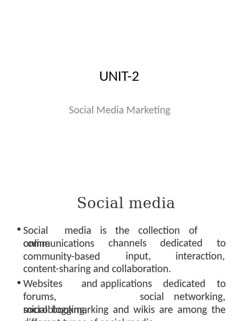 Digimark Unit 2 | PDF | Blog | Social Media Marketing