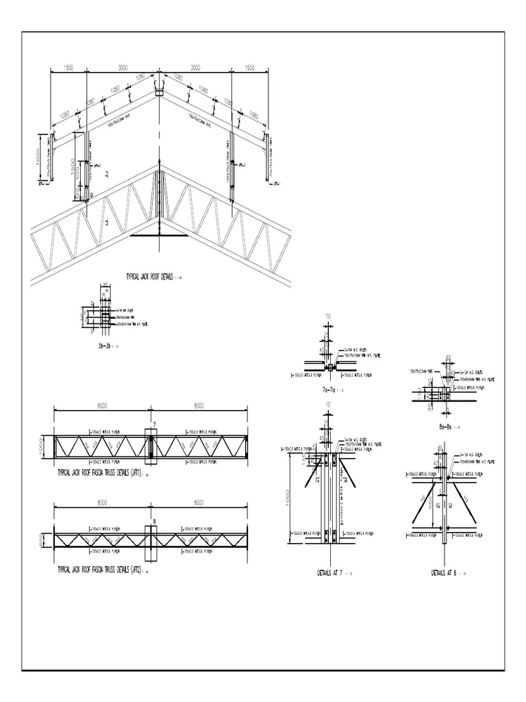 JW943 - Jack Roof and Fascia Truss Details | PDF