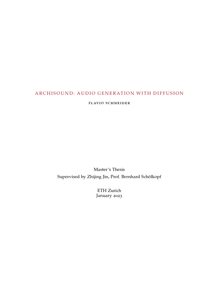 Enhancing Audio Diffusion Models | PDF | Applied Mathematics