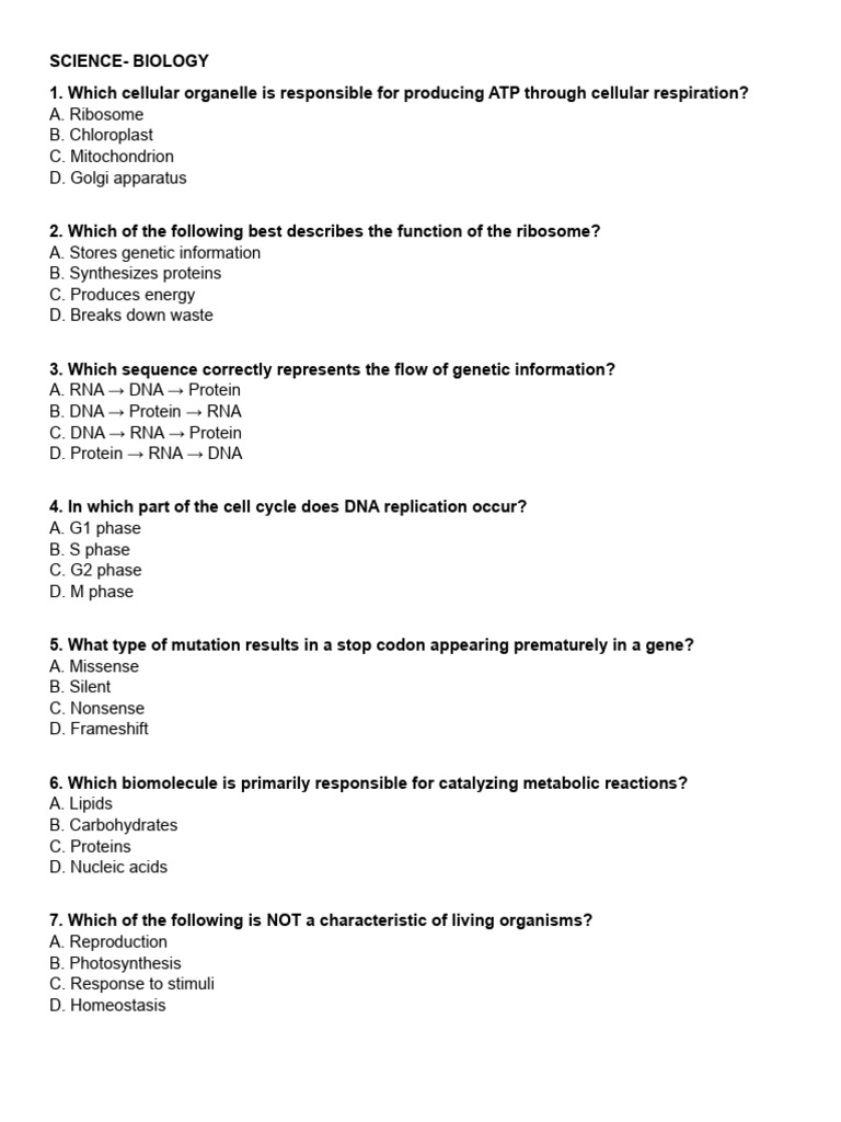 Science DAY 1 | PDF | Cell (Biology) | Dna