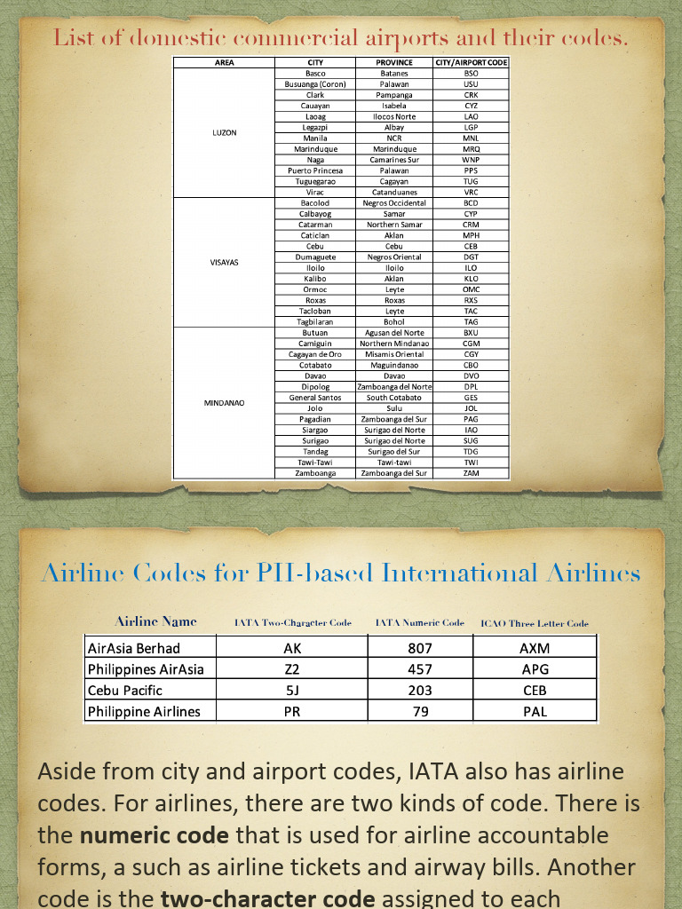 Airline and City Codes | PDF