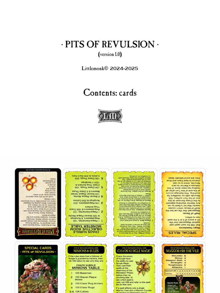 POR Cards (Rev 1.0) | PDF
