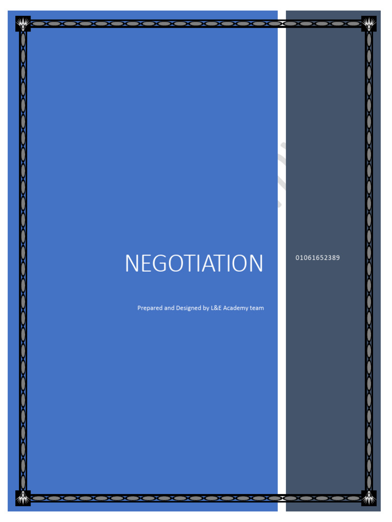 Negotiation | PDF