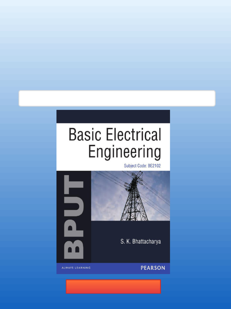 (Ebook PDF) Basic Electrical Engineering 1st Edition by Bhattacharya 9788131763261 9788131776254 ...
