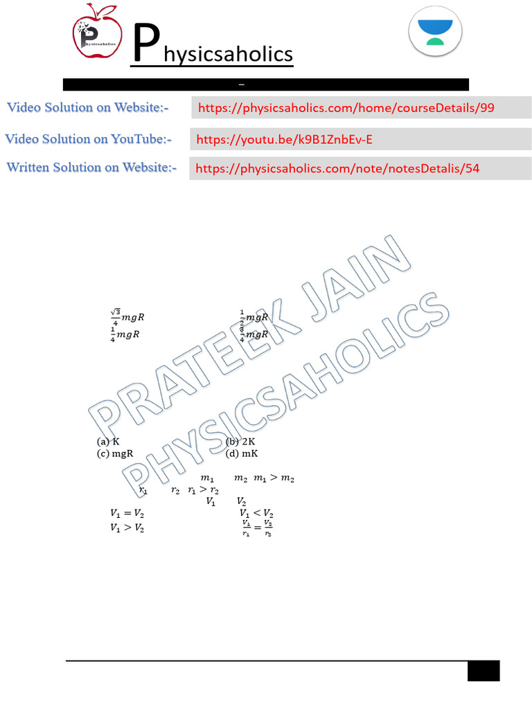 Uploads1645521439DPP-4 Gravitation - Escape Velocity, Orbital Velocity ...