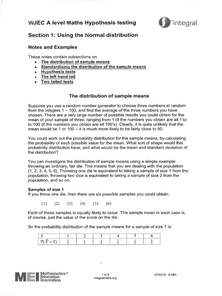 Hypothesis Testing | PDF