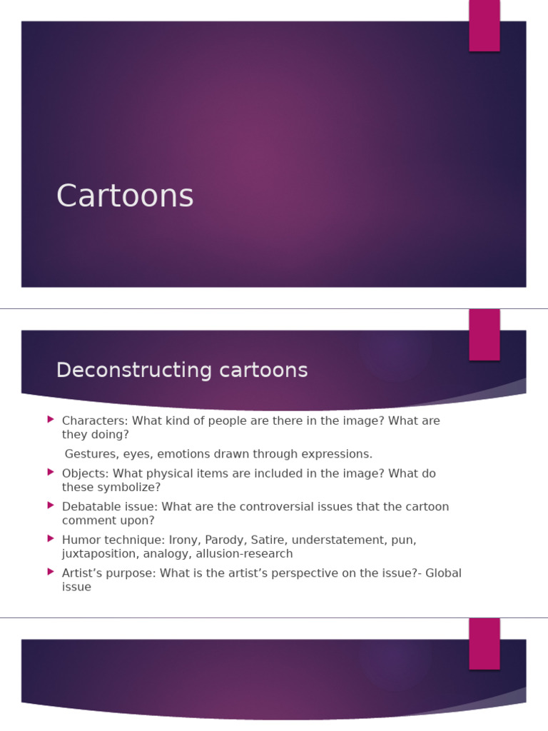 Cartoon Analysis | PDF