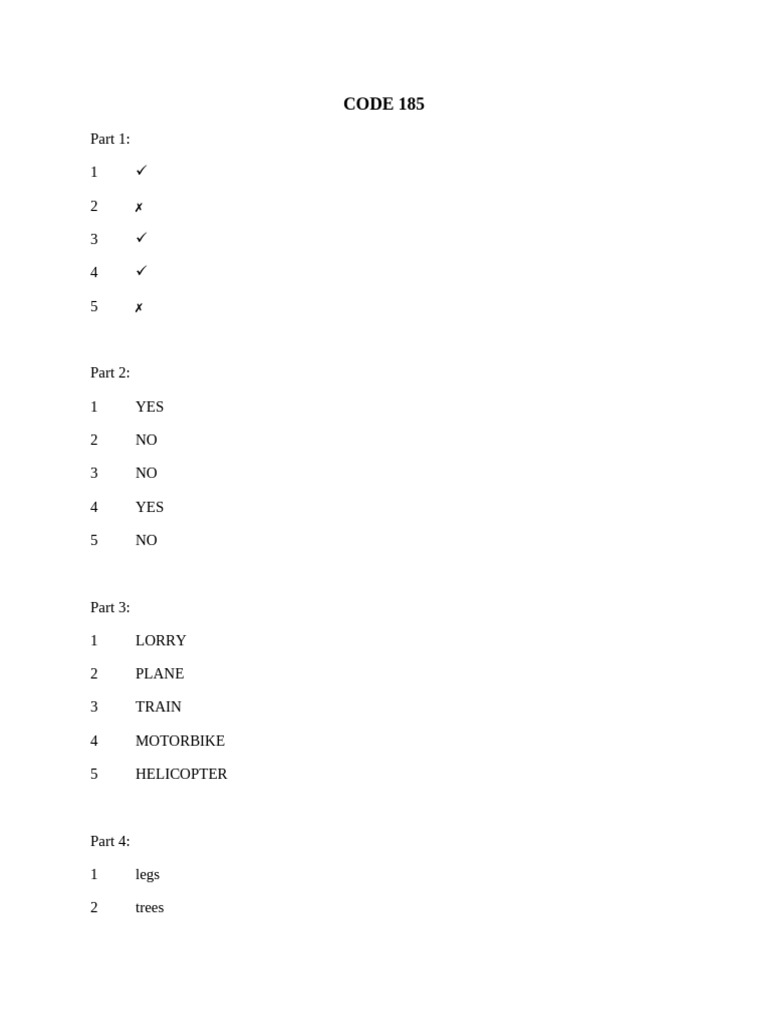 PreA1Starters Reading & Writing KEY | PDF