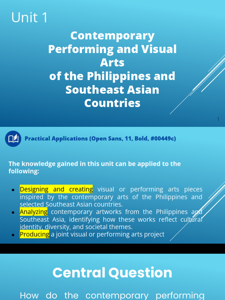 MA 7 Q1 - LESSON 2 Philippines and Southeast Asia - Contemporary Visual ...