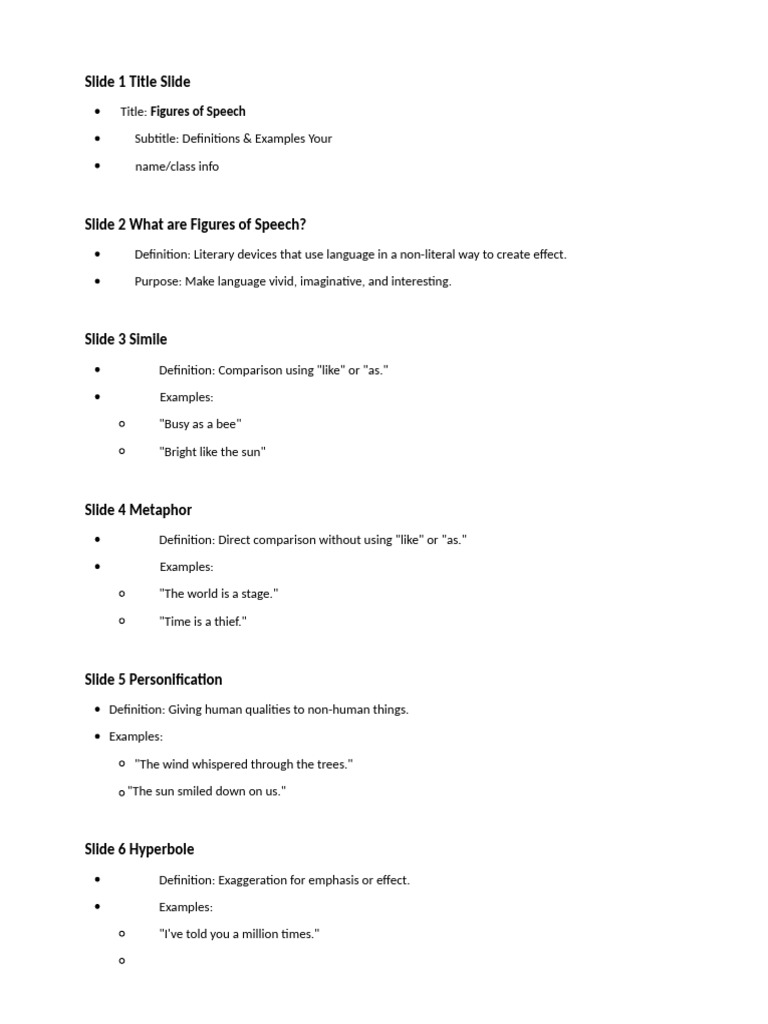 Understanding Figures of Speech | PDF