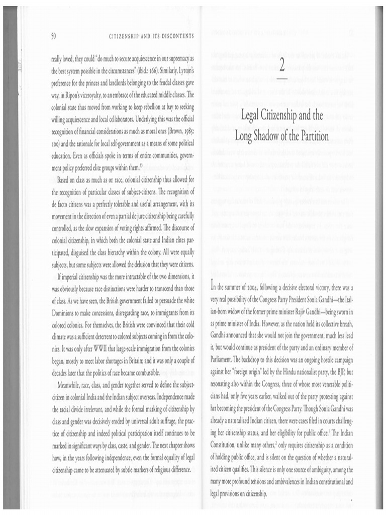 Citizenship | PDF