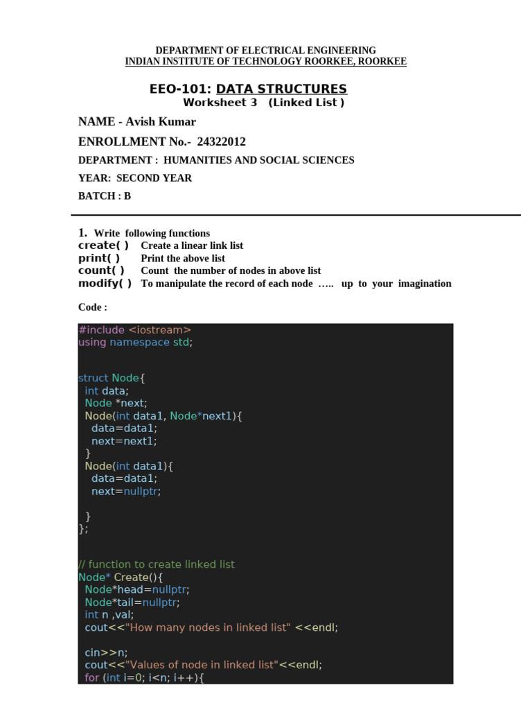 Department of Electrical Engineering | PDF | Namespace | Computer Science