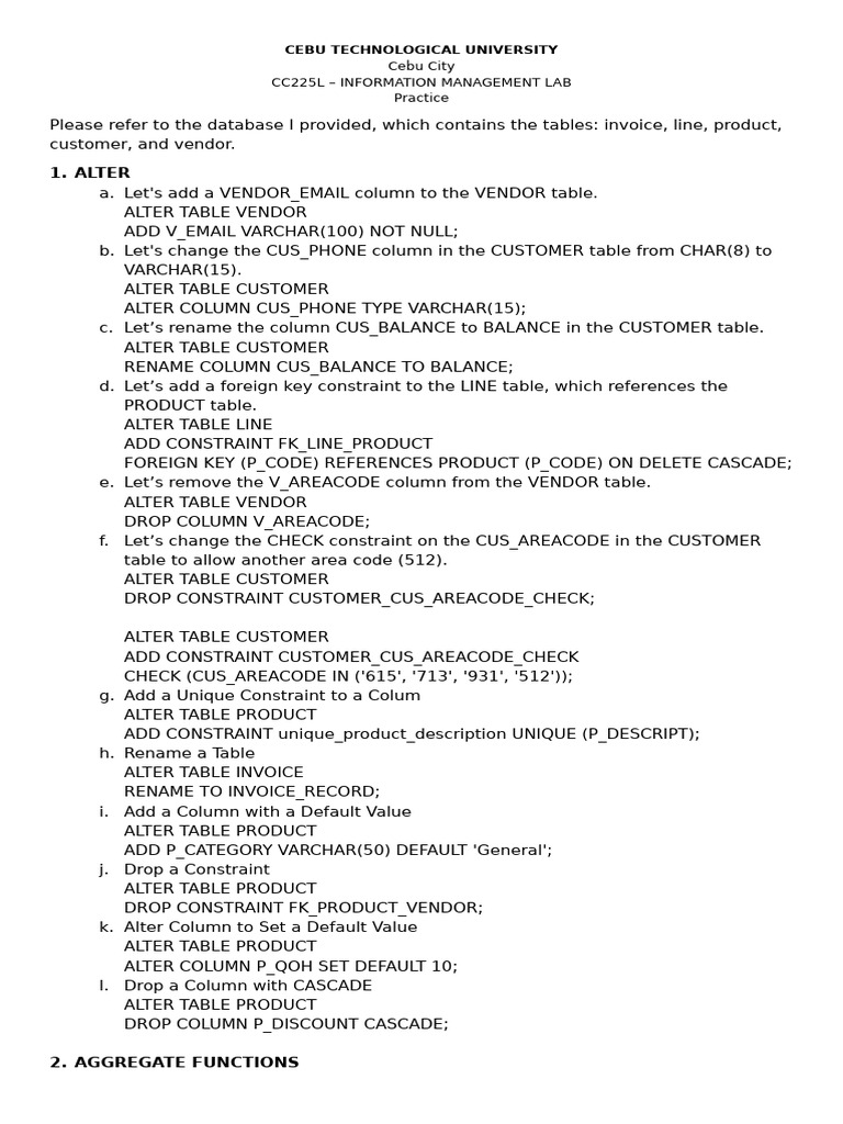 Alter Aggregate Grouping | PDF | Information Retrieval | Data Management Software