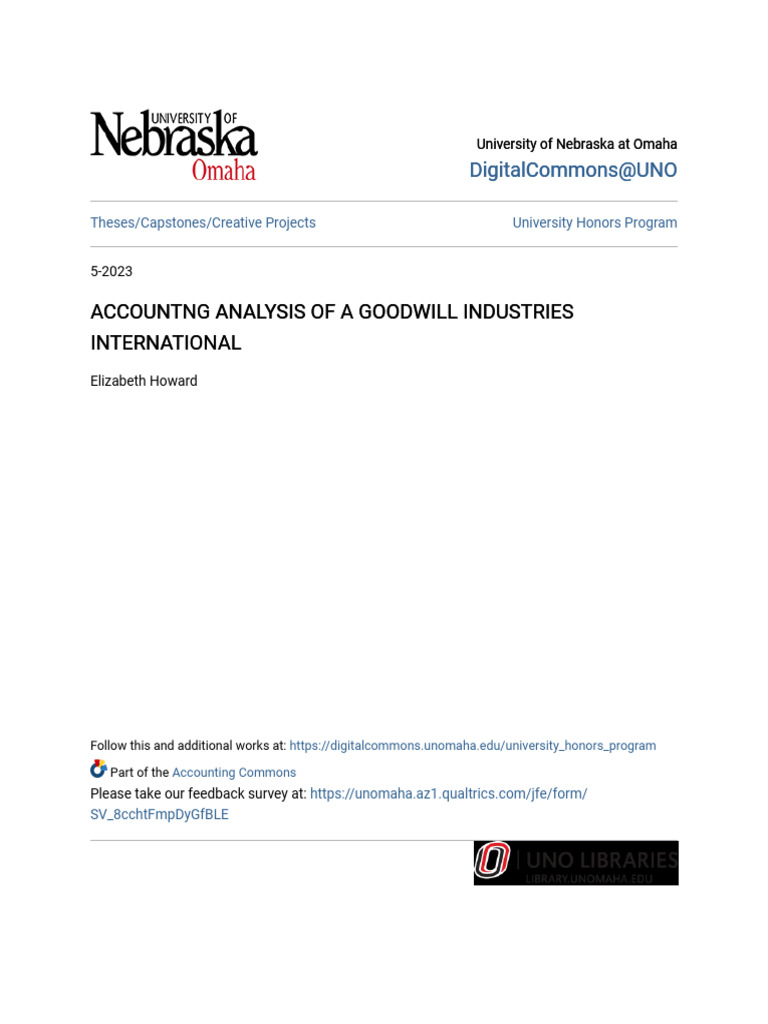 Accounting Analysis of Goodwill Industries | PDF | Revenue | Expense