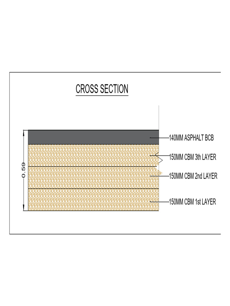 Asphalt Layer Cross Section Details | PDF
