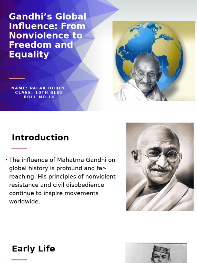 Impact of Gandhi On The World | PDF | Mahatma Gandhi | Nonviolence