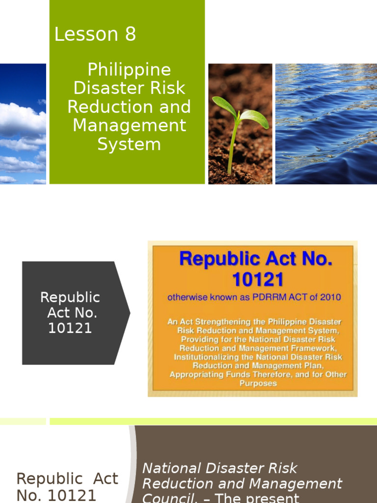 CWTS Lesson 8 Philippine Disaster Risk Reduction and Management System ...