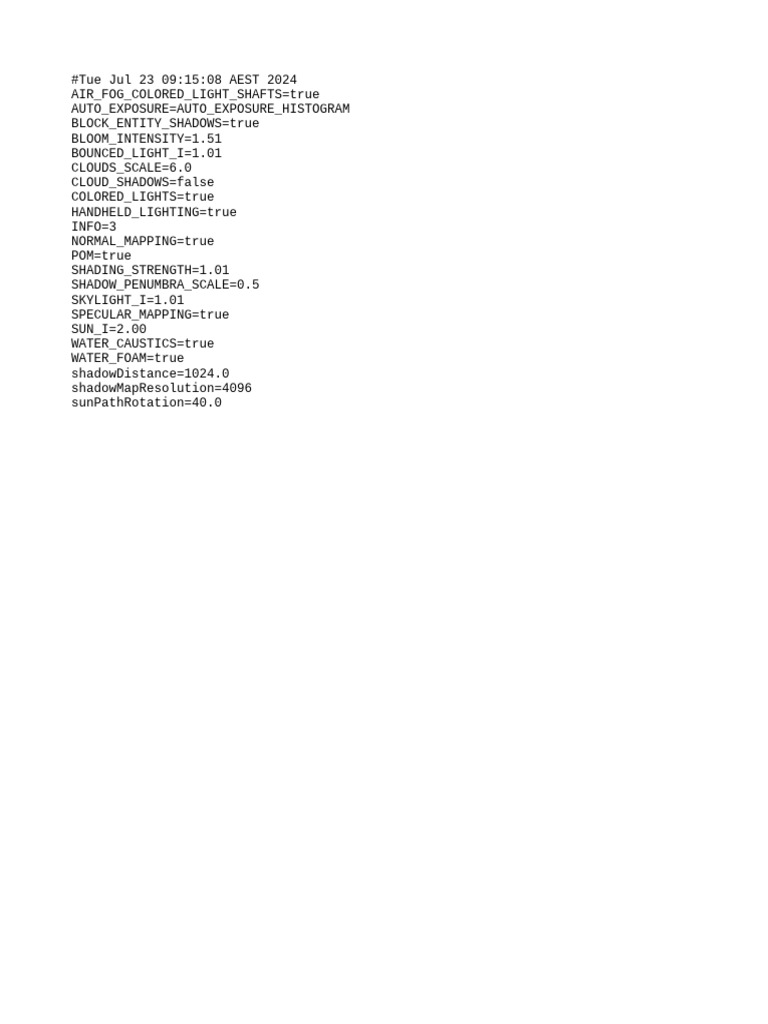 Photon v1.0 Configuration Settings | PDF