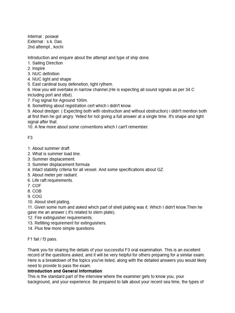 Internal - Poswal - External - S.K. Das - 2nd Attempt... | PDF | Buoyancy | Ships