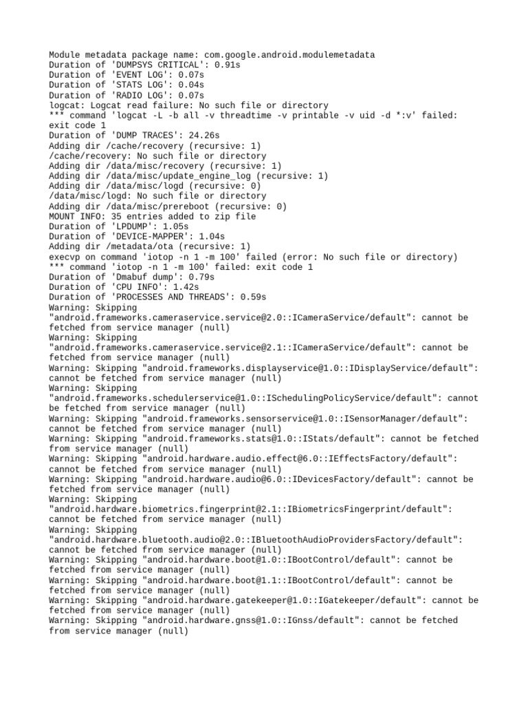 Bugreport BD4i GL F2 RP1A.200720.011 2025 08 13 01 36 44 Dumpstate ...