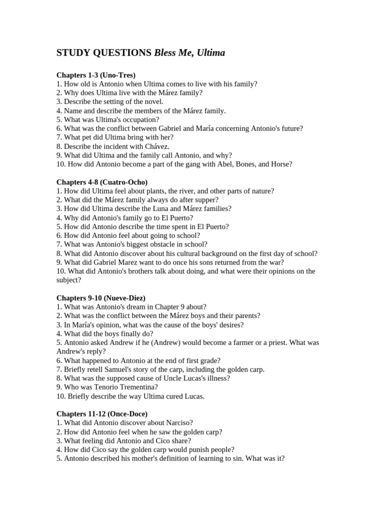 Márez Family Traditions in Bless Me, Ultima | PDF